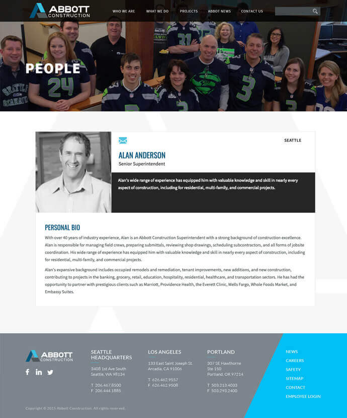 Abbott Construction : efelle creative, Seattle, WA