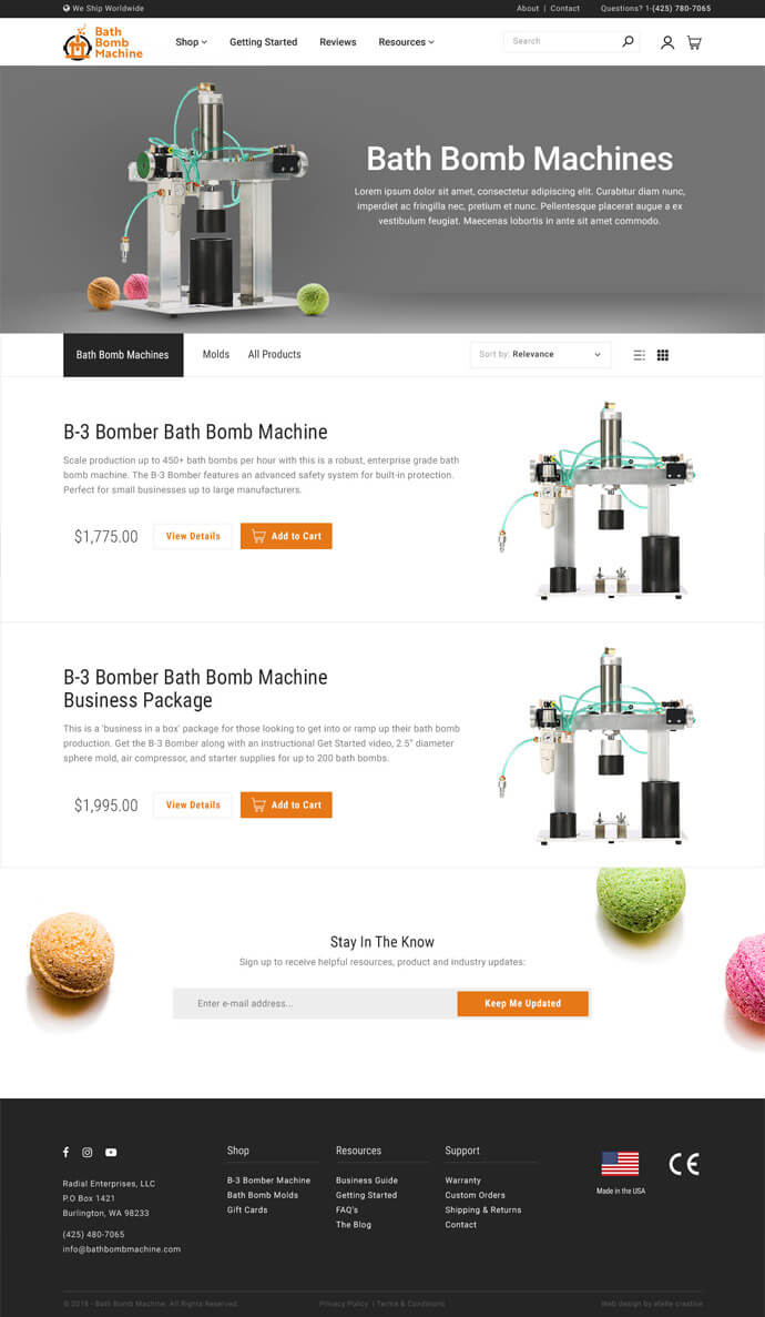 Bath Bomb Machine : efelle creative, Seattle, WA