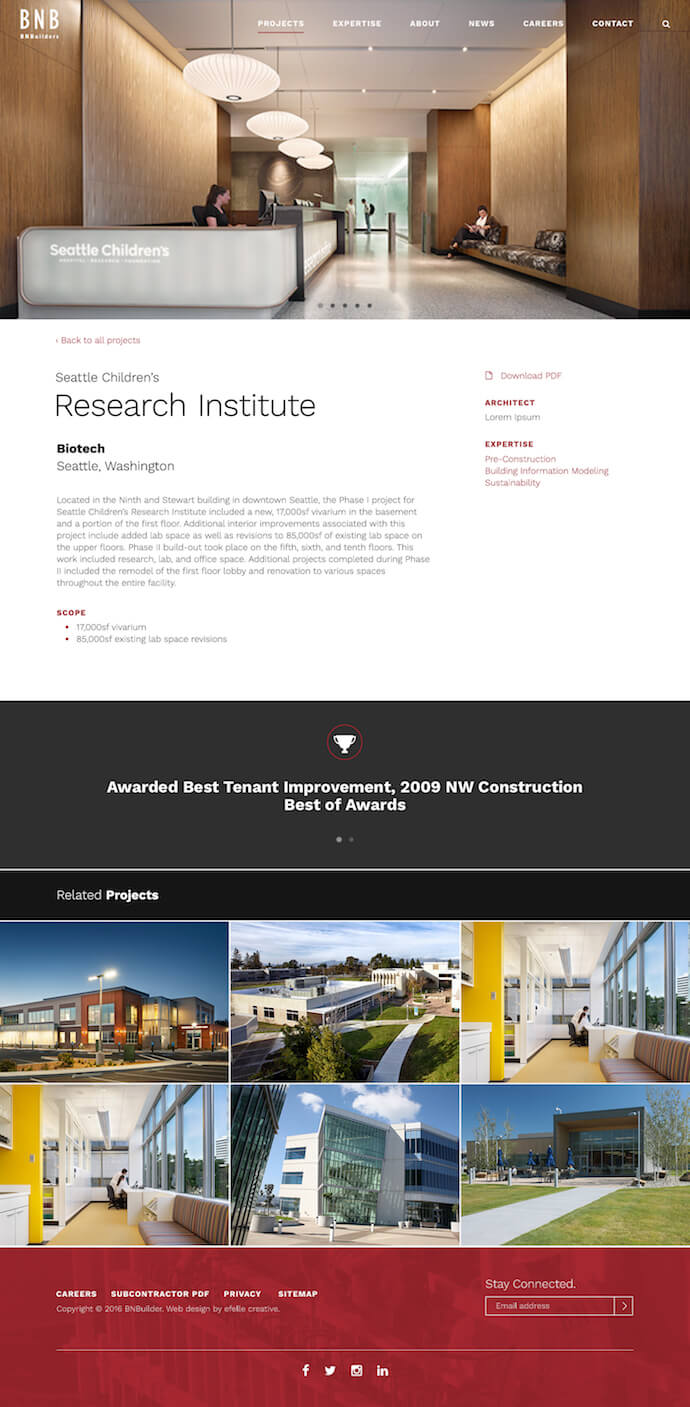 BNBuilders : efelle creative, Seattle, WA