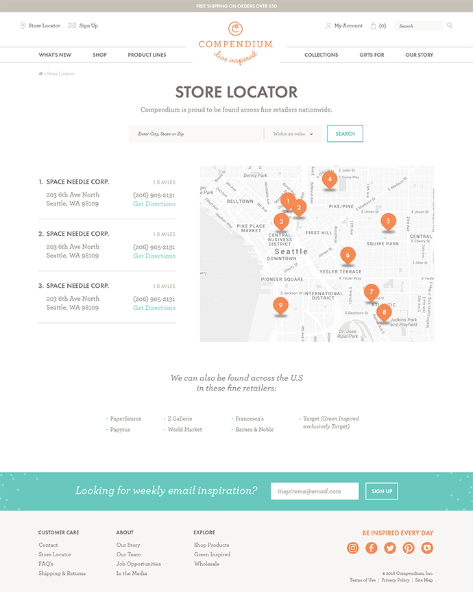 Compendium Inc. : efelle creative, Seattle, WA