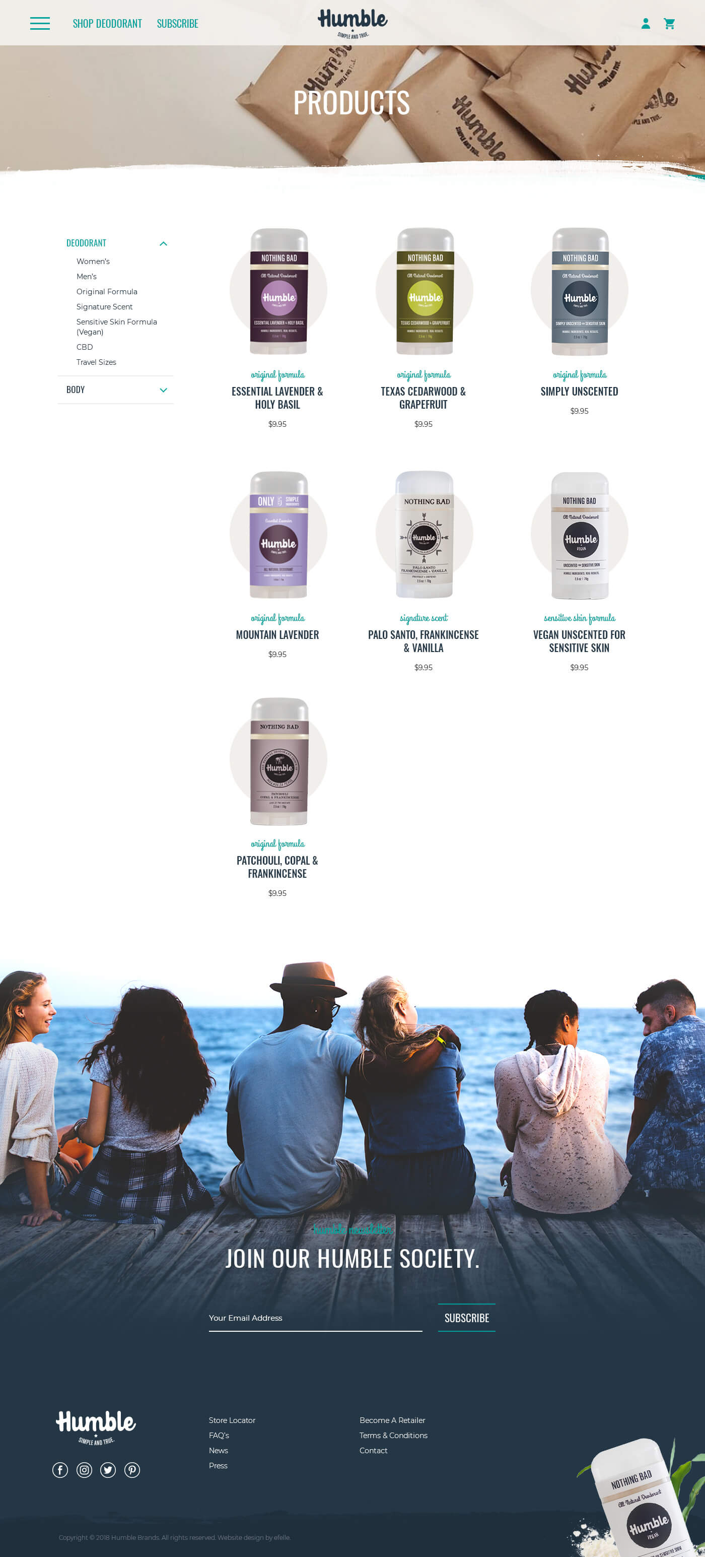 Humble Brands Deodorant : efelle creative, Seattle, WA