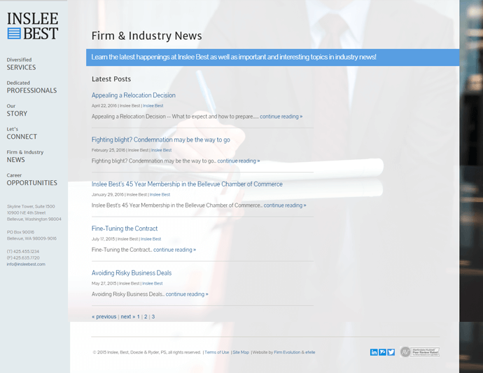 Inslee Best, Bellevue WA : efelle creative, Seattle, WA