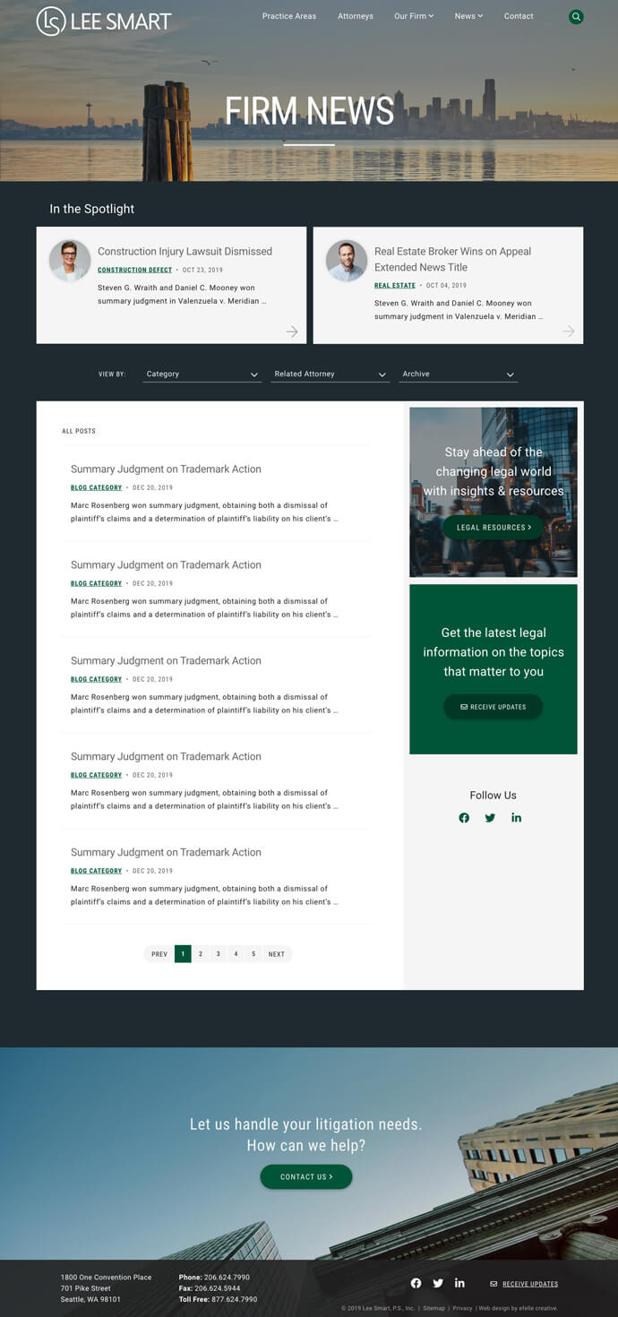 Lee Smart, P.S. : efelle creative, Seattle, WA