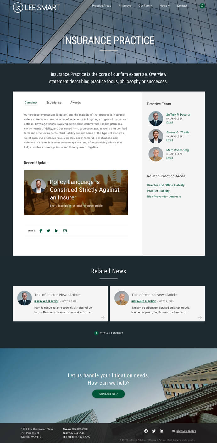 Lee Smart, P.S. : efelle creative, Seattle, WA