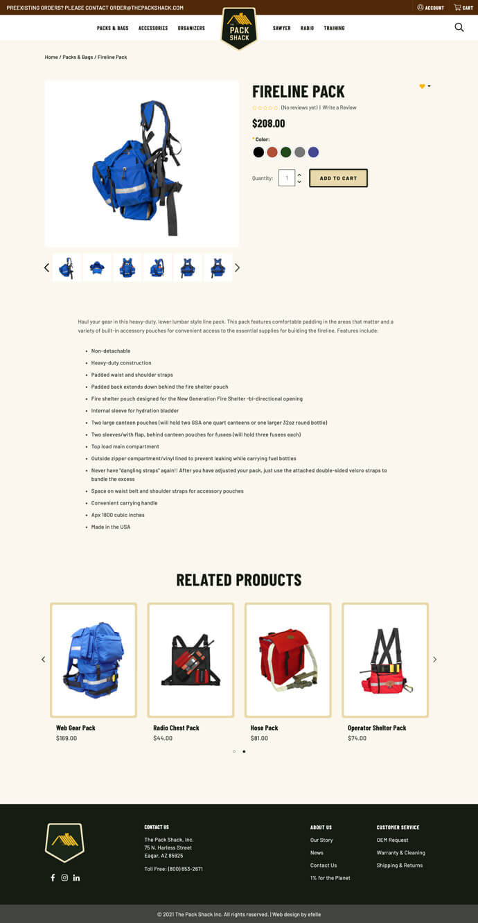 The Pack Shack : efelle creative, Seattle, WA