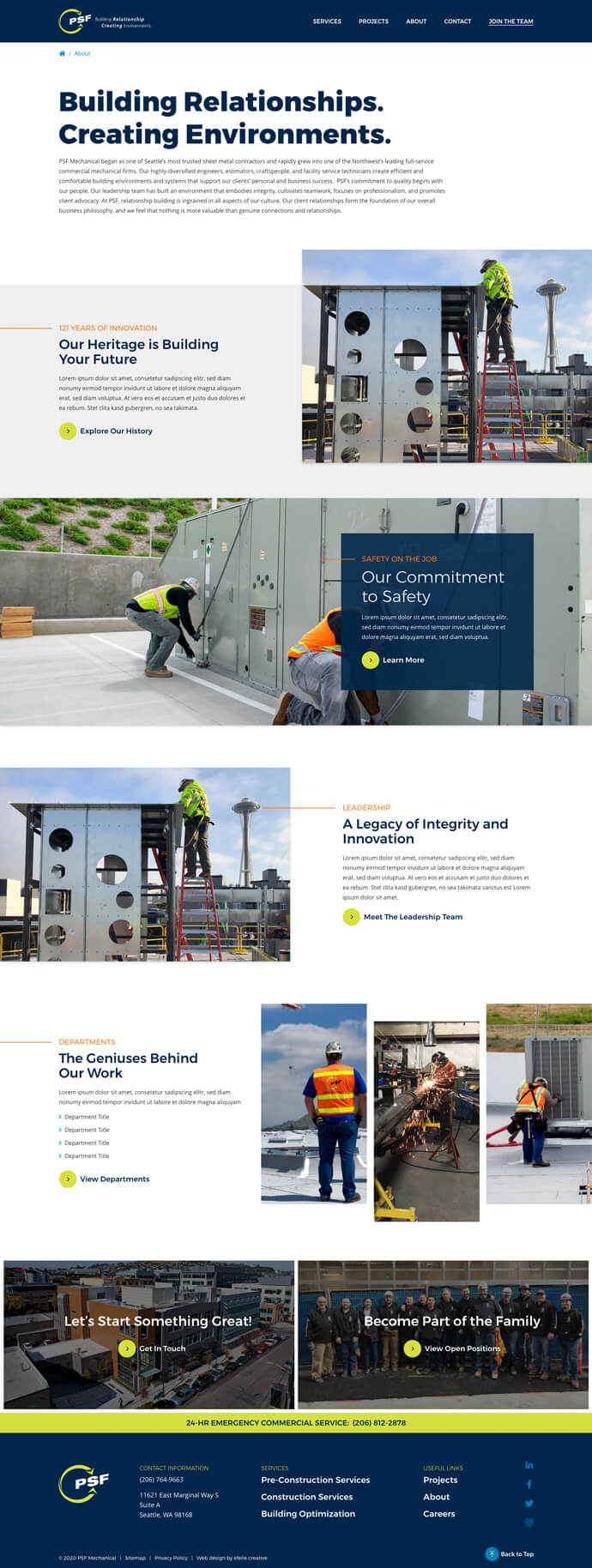 PSF Mechanical : efelle creative, Seattle, WA